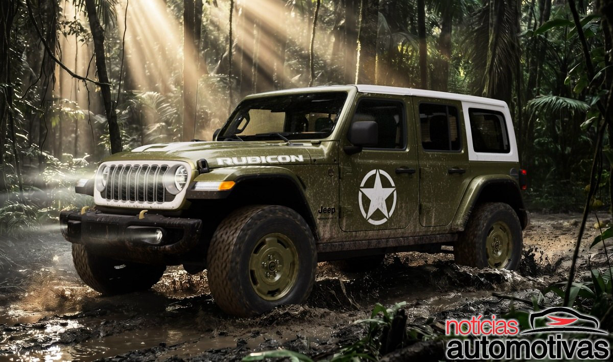 Wrangler e Gladiator Sarge recebem grade 1941, estrela nas portas e ...