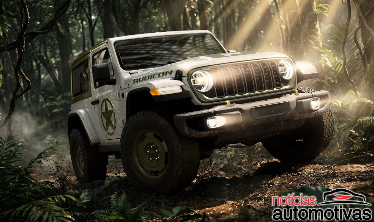 Wrangler e Gladiator Sarge recebem grade 1941, estrela nas portas e ...