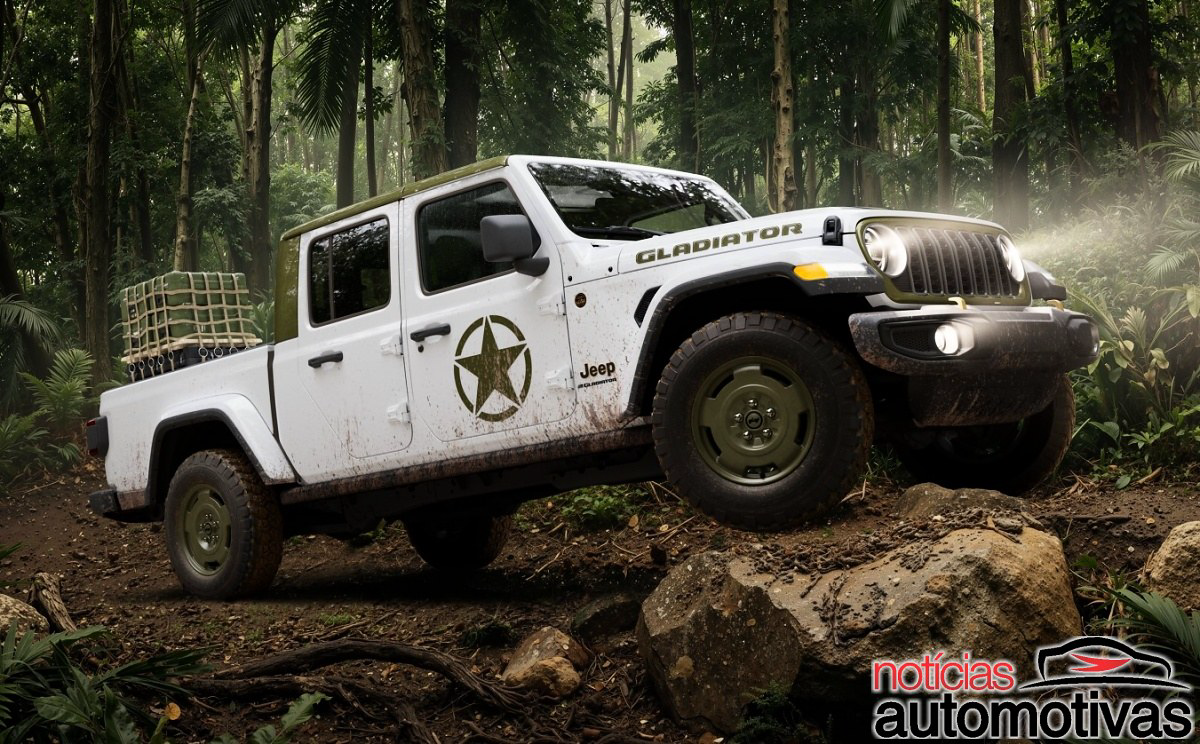 Wrangler e Gladiator Sarge recebem grade 1941, estrela nas portas e ...