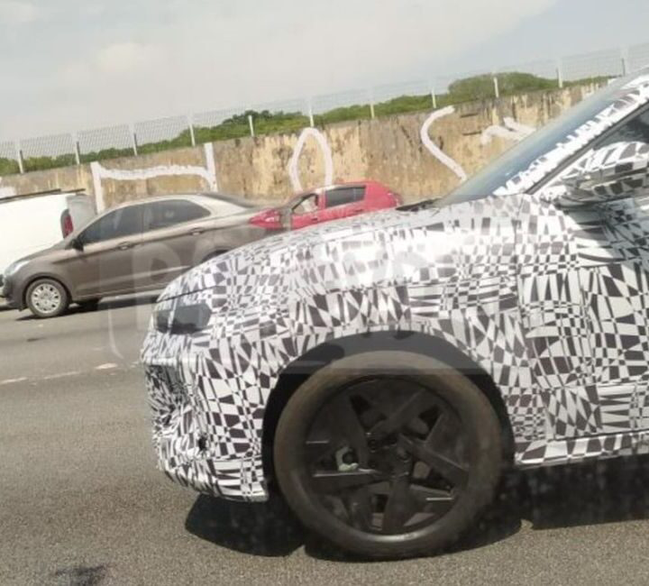 Flagra: Novo Volkswagen A0 exibe rodas de liga leve diferenciadas